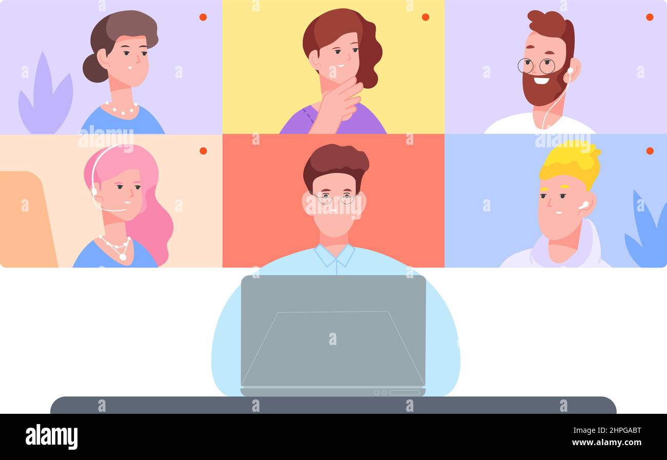 Zoom lesson Stock Vector Images - Alamy