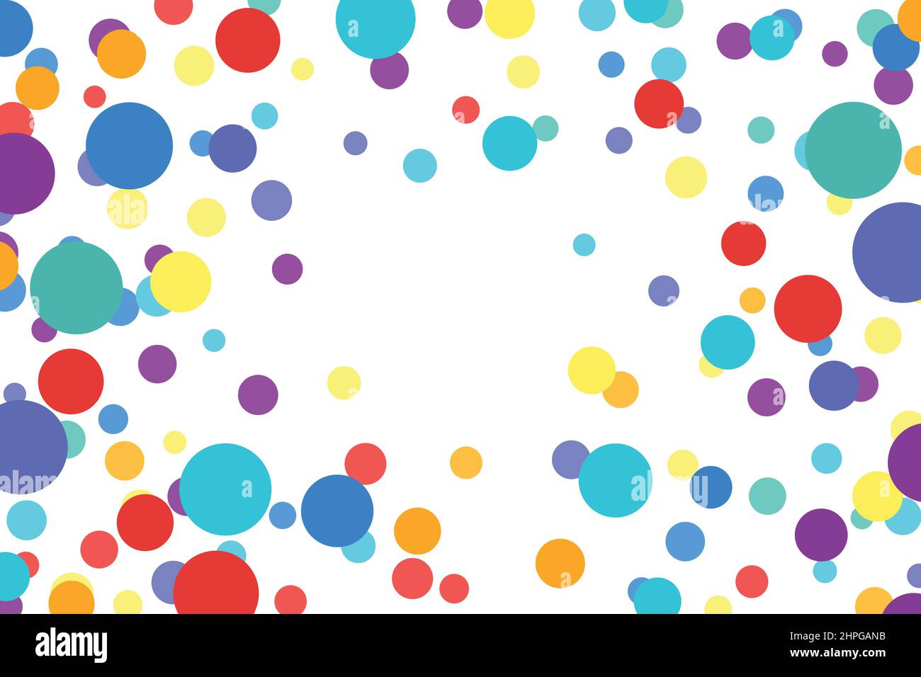 Colorful round confetti background. Festive vector backdrop. Suitable ...