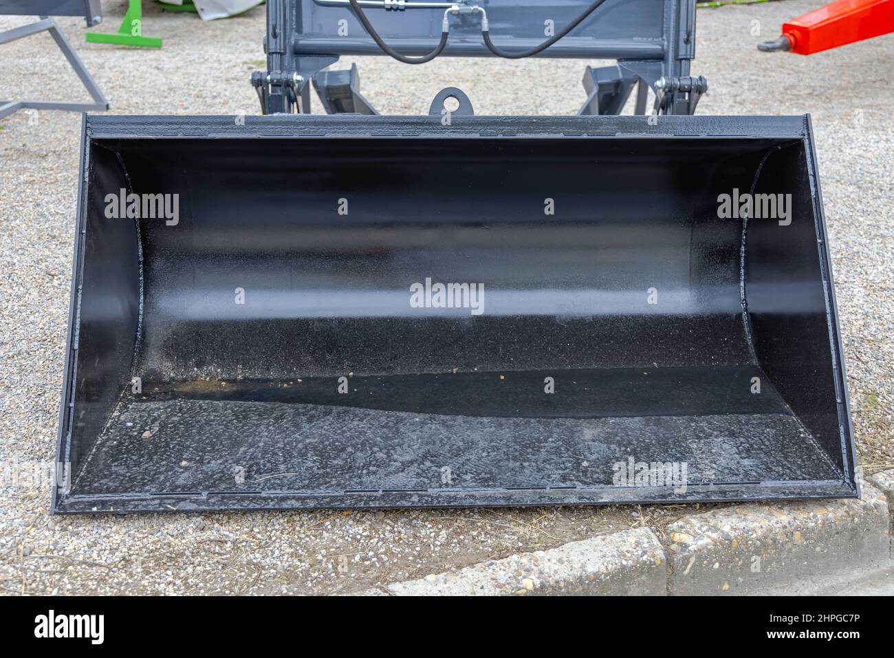 Bucket at Front Loader Agriculture Machine Equipment Attachment Stock ...