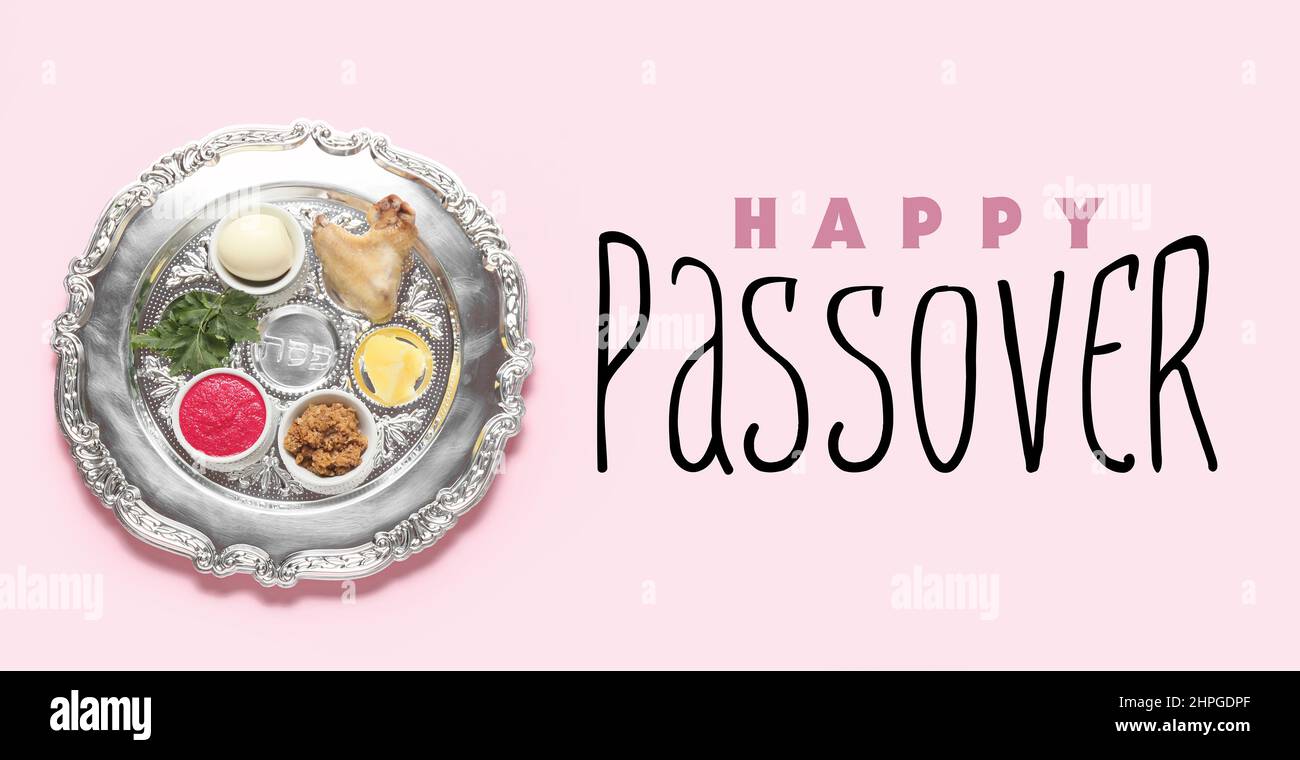 Greeting card for Passover celebration Stock Photo - Alamy