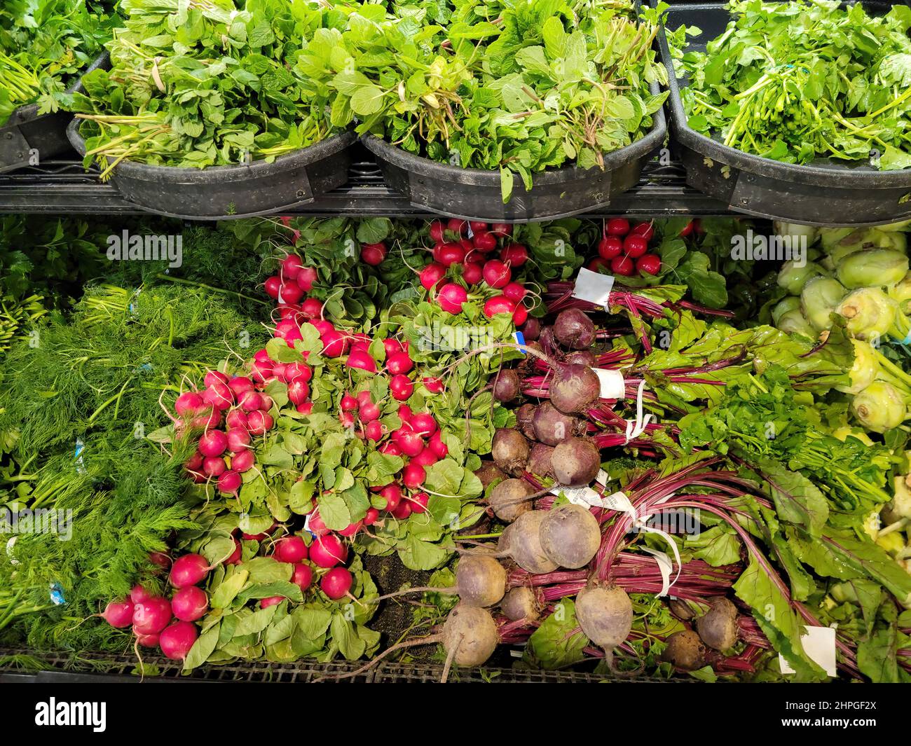 Herb and vegetable display hi-res stock photography and images - Alamy