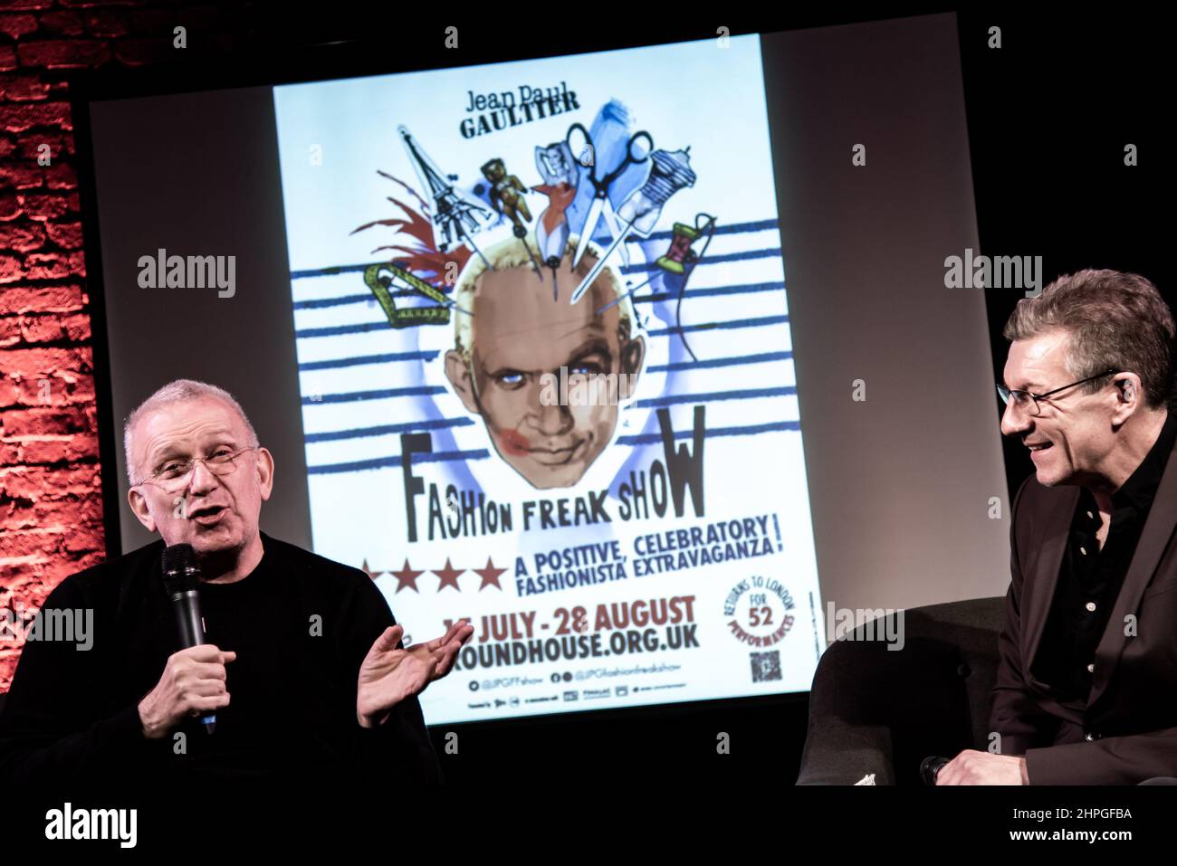 Jean Paul Gaultier photocall, interview with Paul Phear at the ...