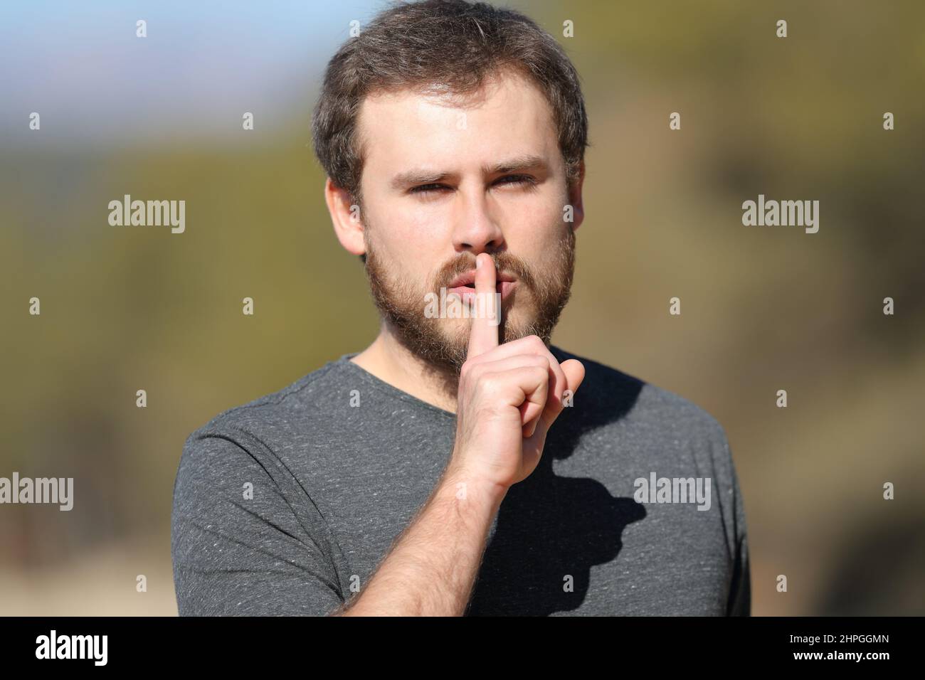 Man standing front silent people hi-res stock photography and images ...