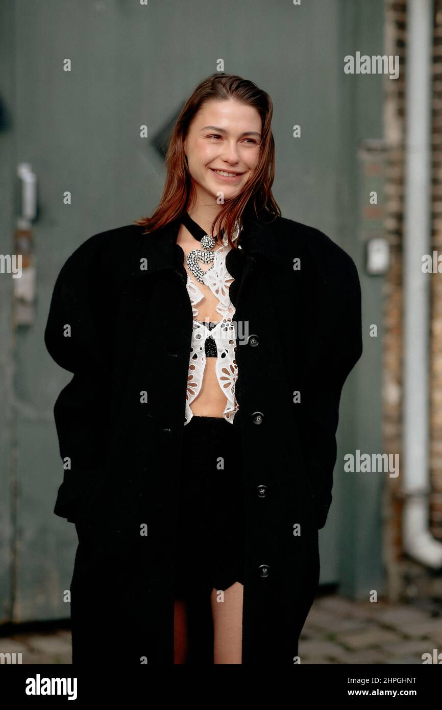 Street style, Sophia Roe arriving at Copenhagen Fashion week Fall ...