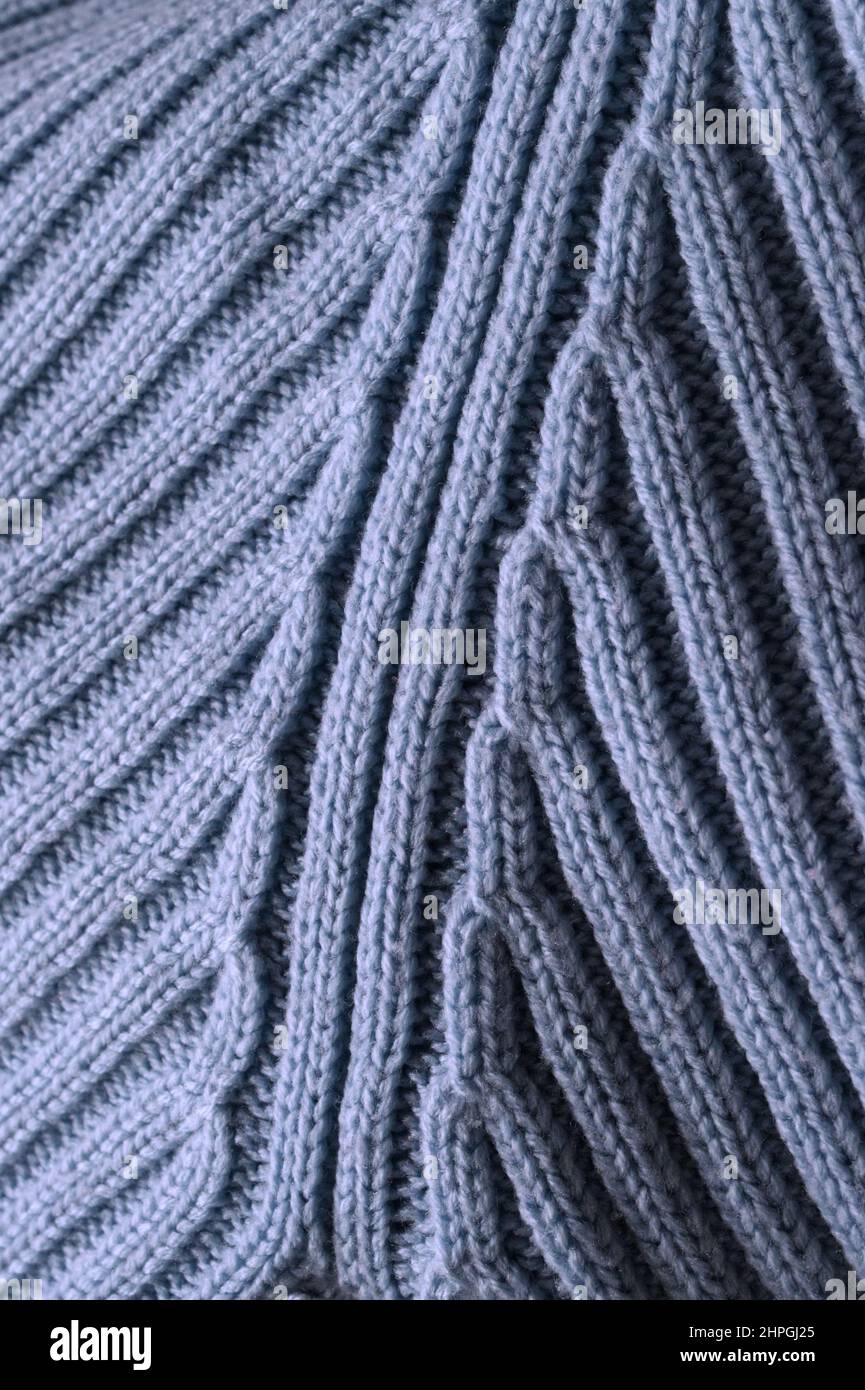 Seam in woman's acrylic knitted sweater Stock Photo - Alamy