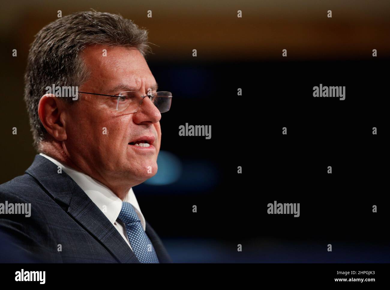 Maros sefcovic at european meeting hi-res stock photography and images ...