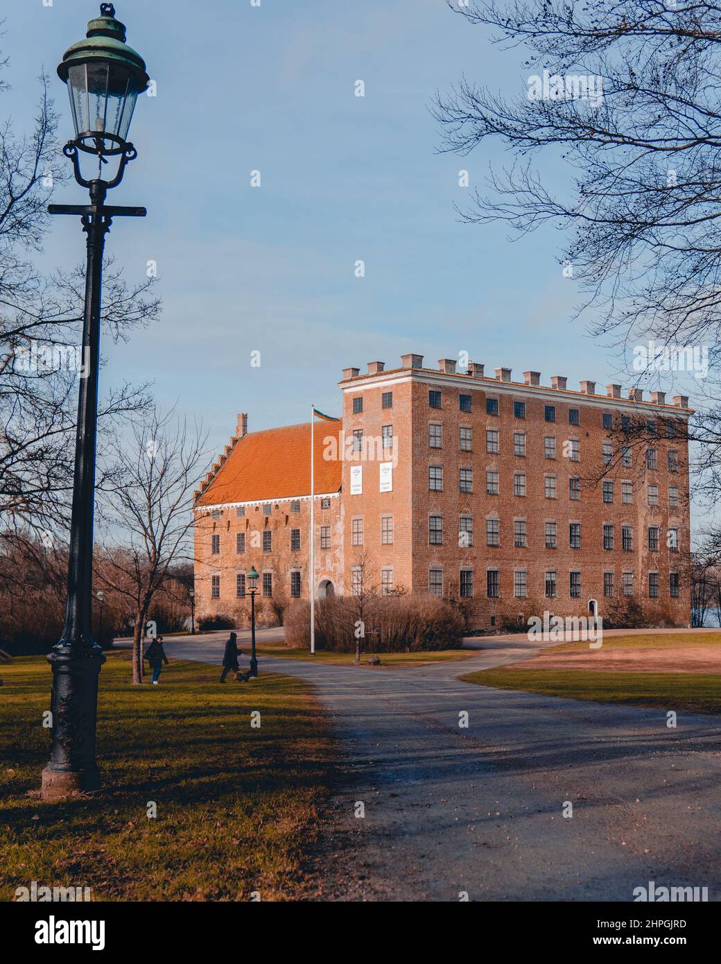 Swedish warm old castle Stock Photo - Alamy