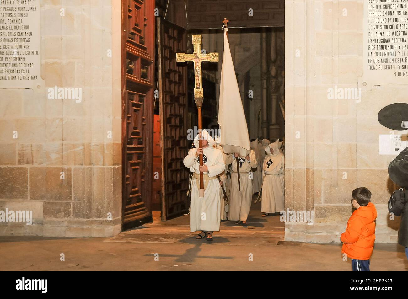 Holy Week in Zamora, Spain, procession on the night of Friday of ...