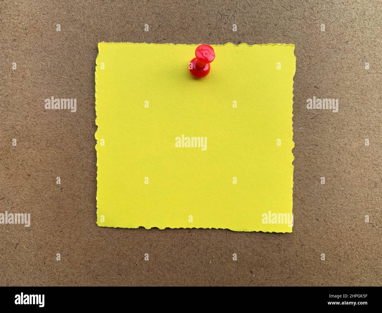 Top view of torn yellow notepad waiting to be filled Stock Photo - Alamy
