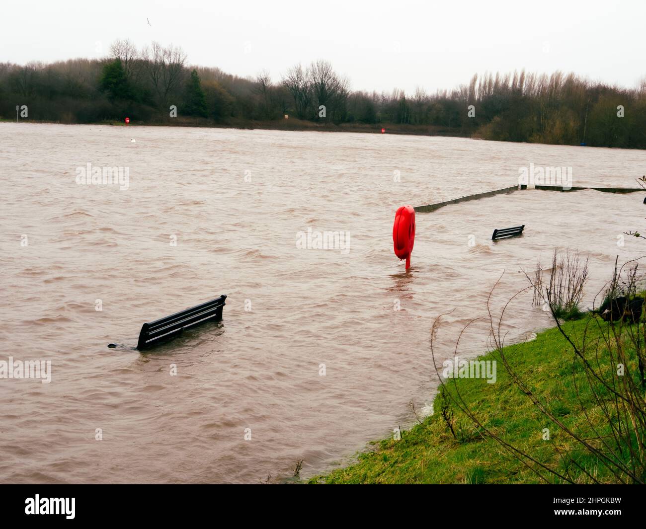 Sale Water Park 21.02.22 Flooded Stock Photo - Alamy
