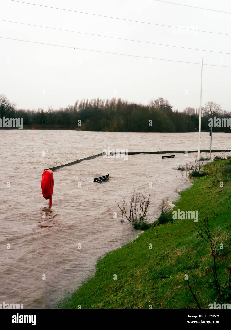 Sale Water Park 21.02.22 Flooded Stock Photo - Alamy