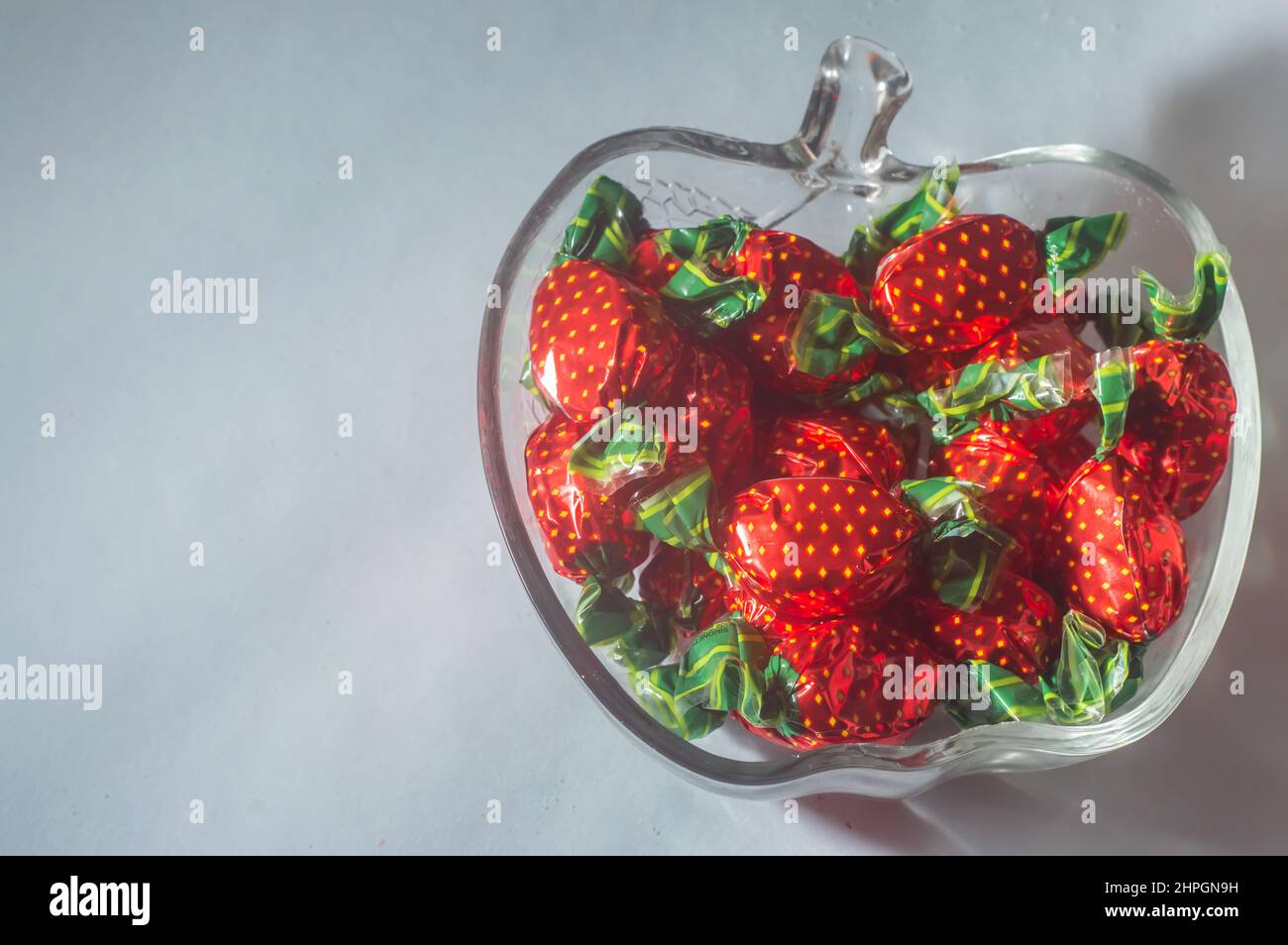 Various lollipops and sweets with light blue background,lollipop ...