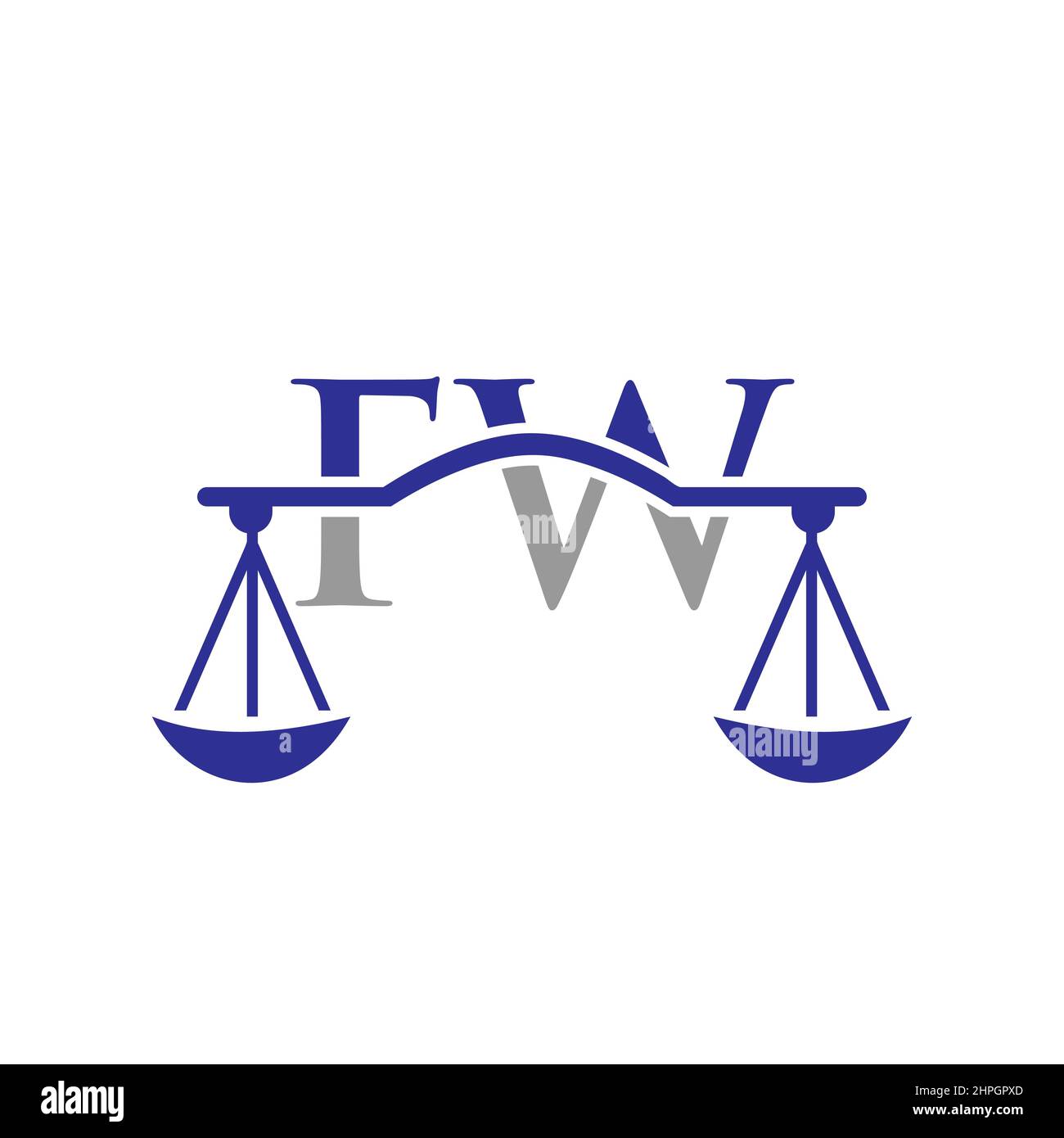 Letter fw logo hi-res stock photography and images - Alamy