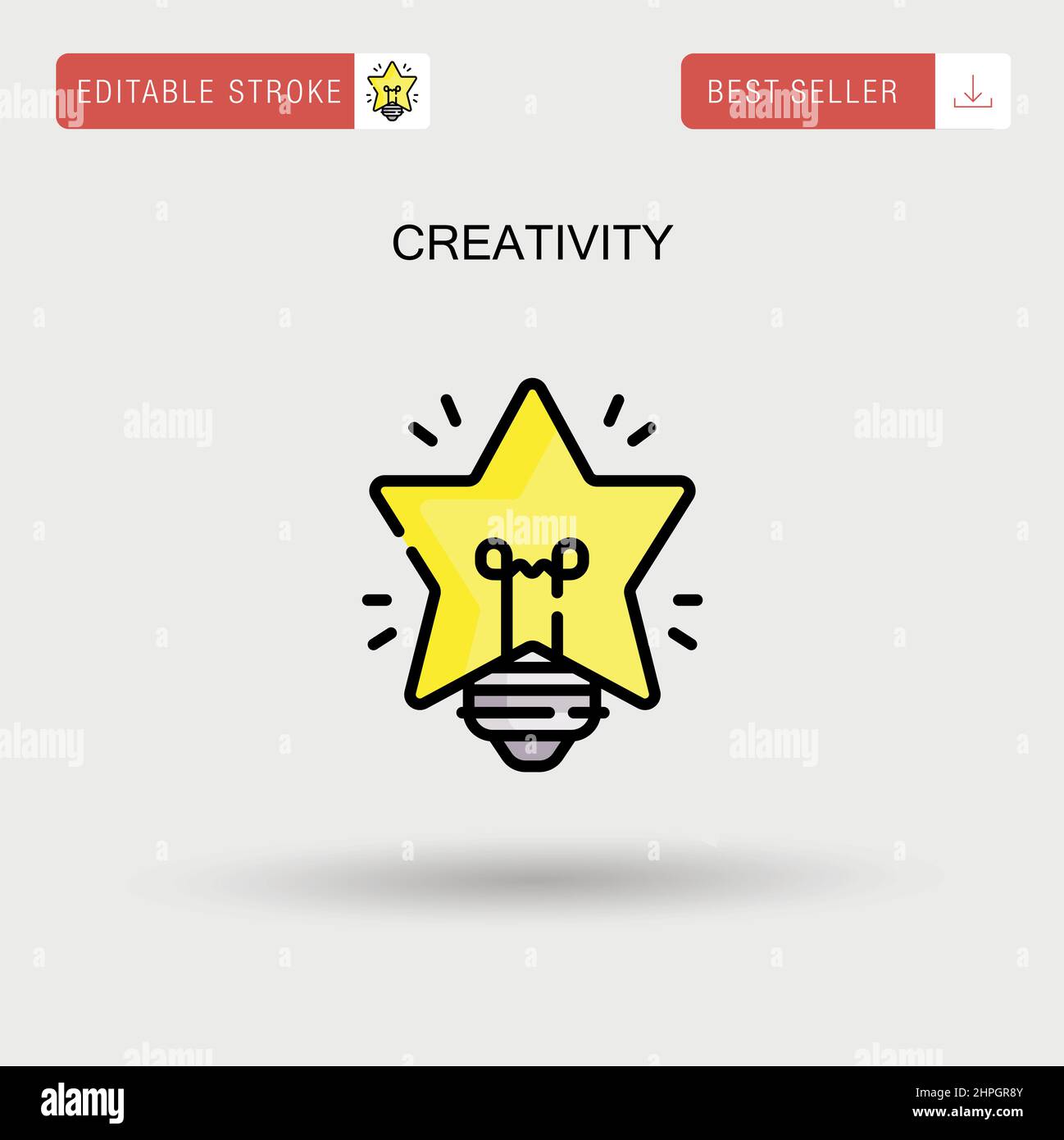 Creativity icon hi-res stock photography and images - Alamy