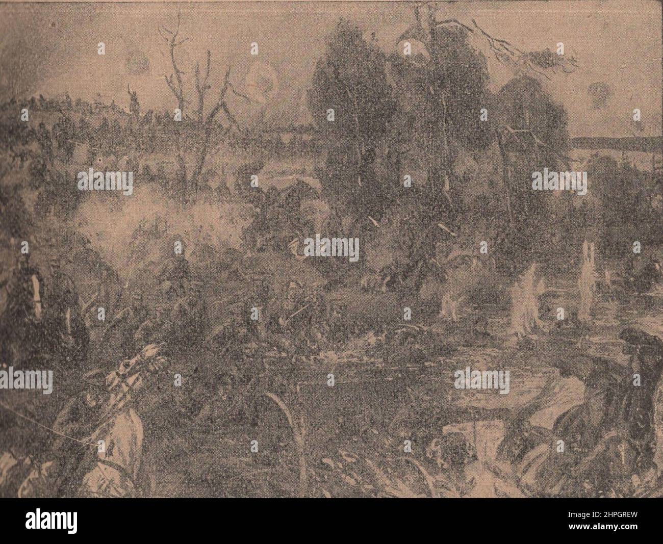 The German army defeats Russian soldiers in East Prussia. Hindenburg's ...