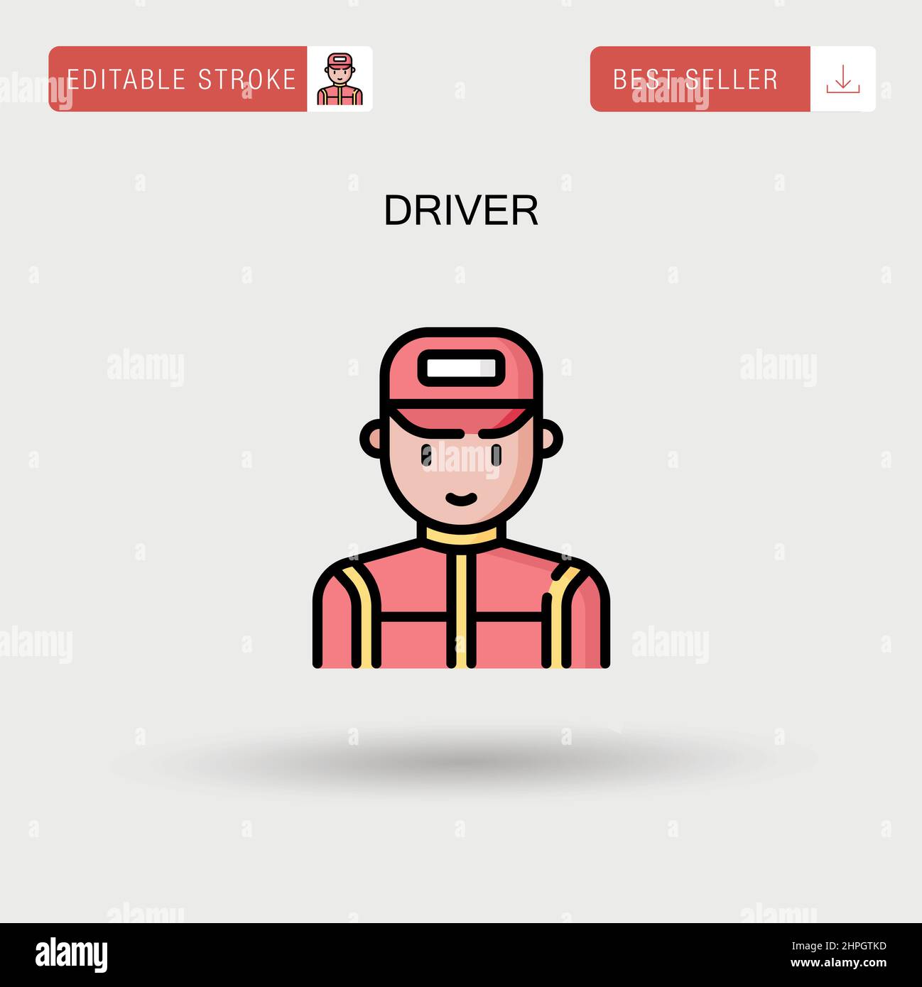 Driver Simple vector icon Stock Vector Image & Art - Alamy