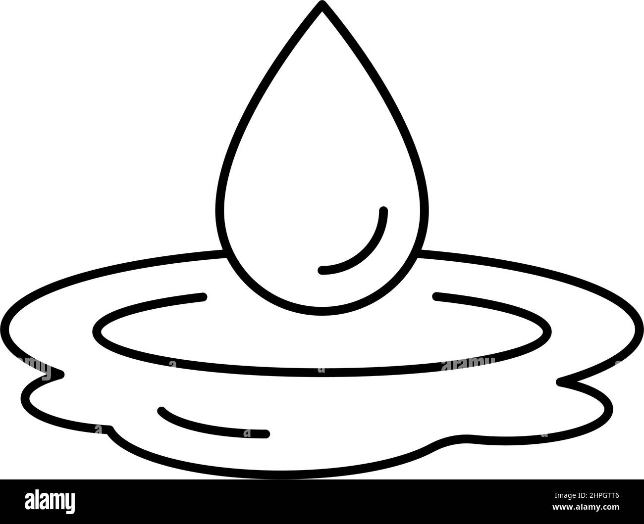 drop water line icon vector illustration Stock Vector Image & Art - Alamy
