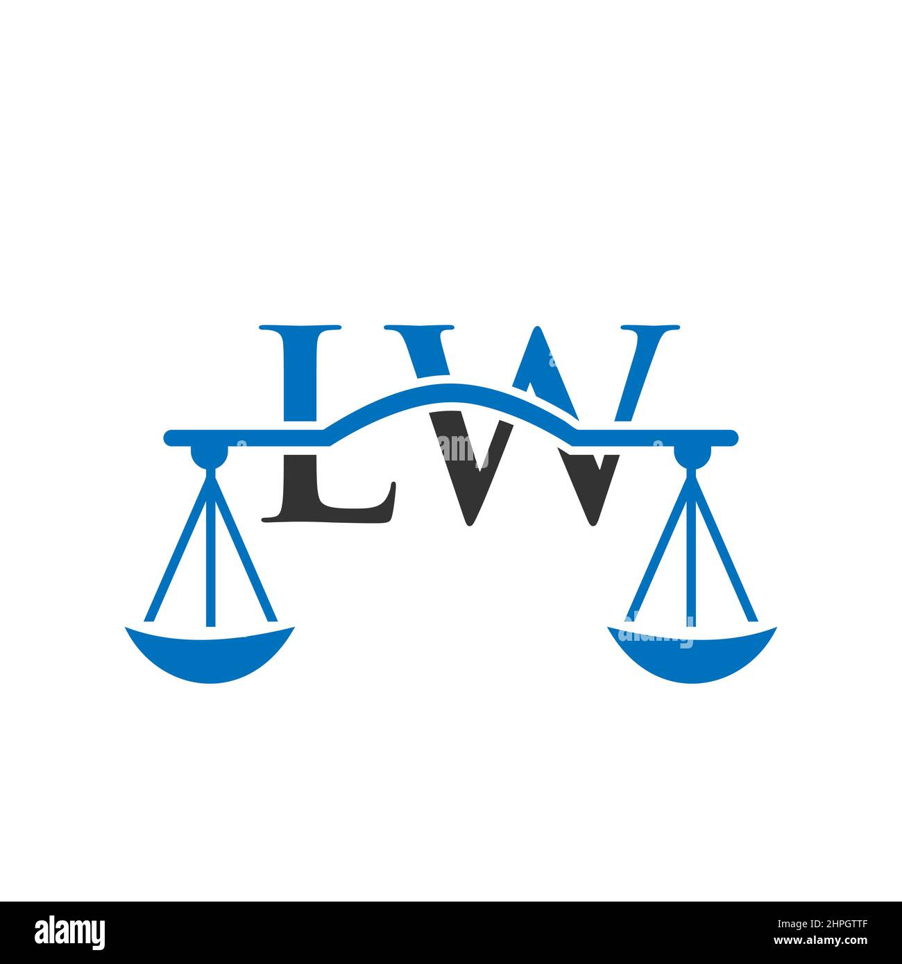 Law Firm Letter LW Logo Design. Lawyer, Law Attorney Lawyer Service ...