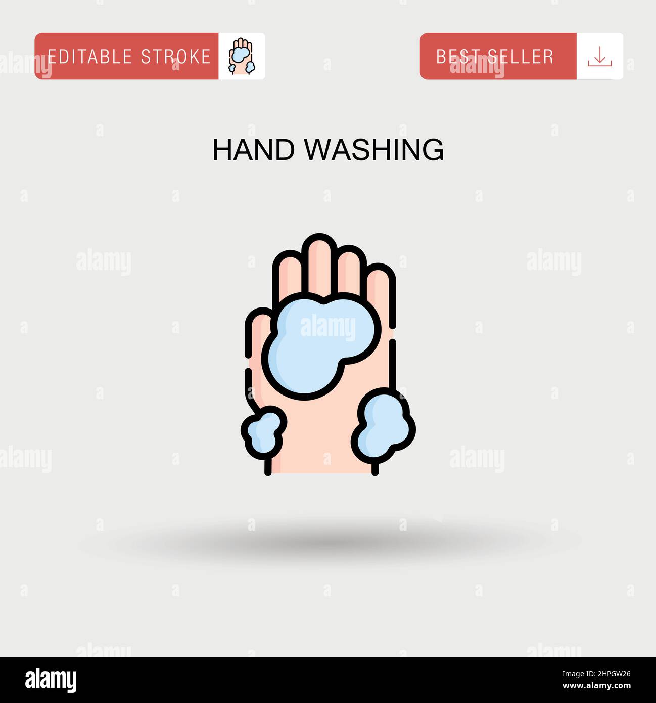 Hand washing Stock Vector Images - Alamy