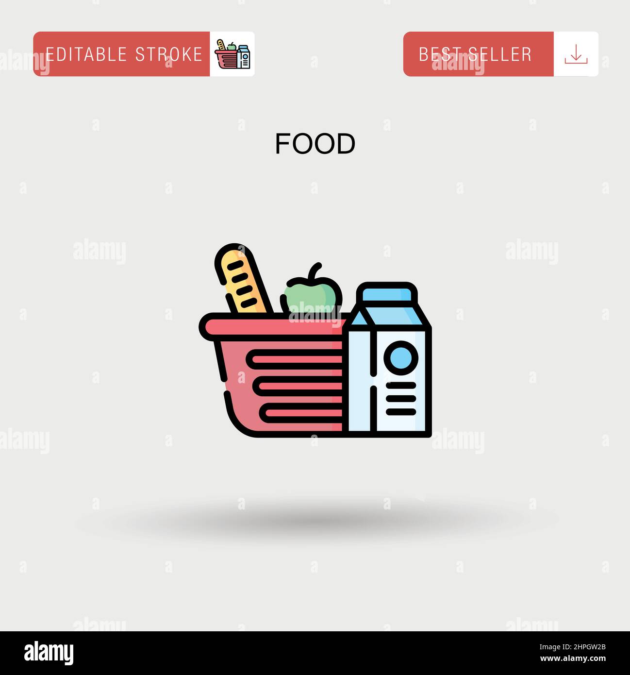 Food Simple vector icon Stock Vector Image & Art - Alamy