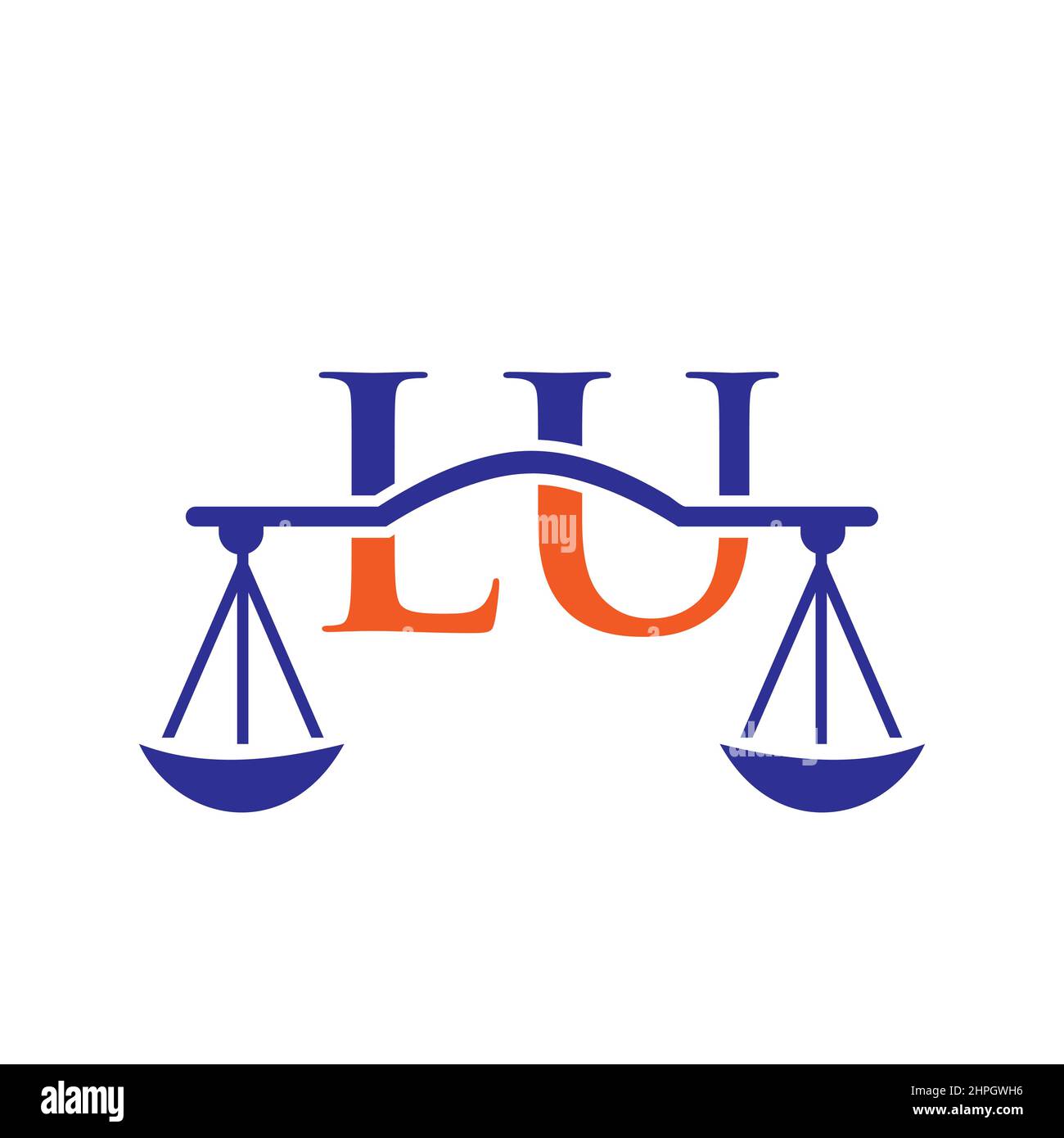 Law Firm Letter LU Logo Design. Lawyer, Law Attorney Lawyer Service ...