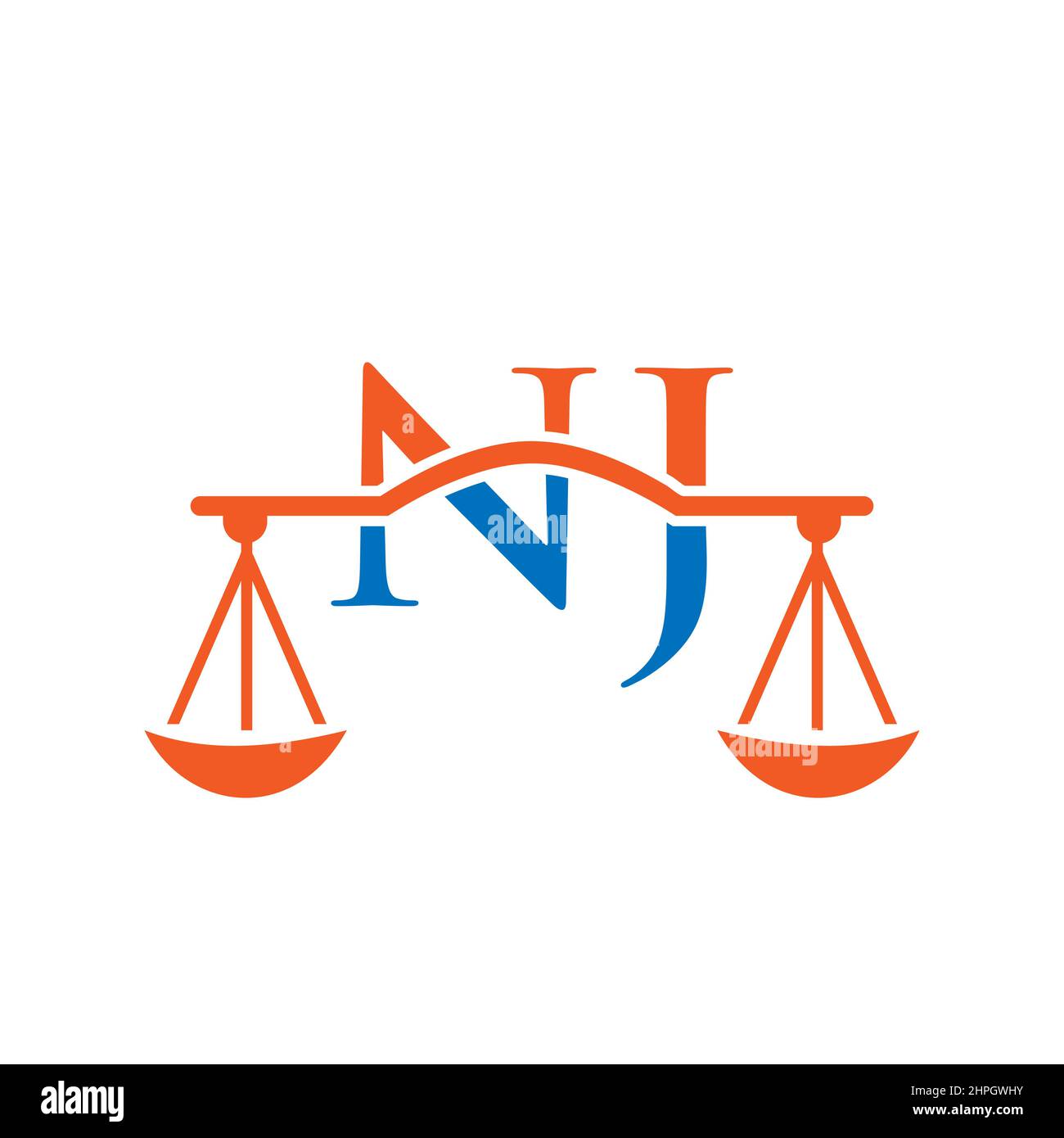 Nj logo Stock Vector Images - Alamy