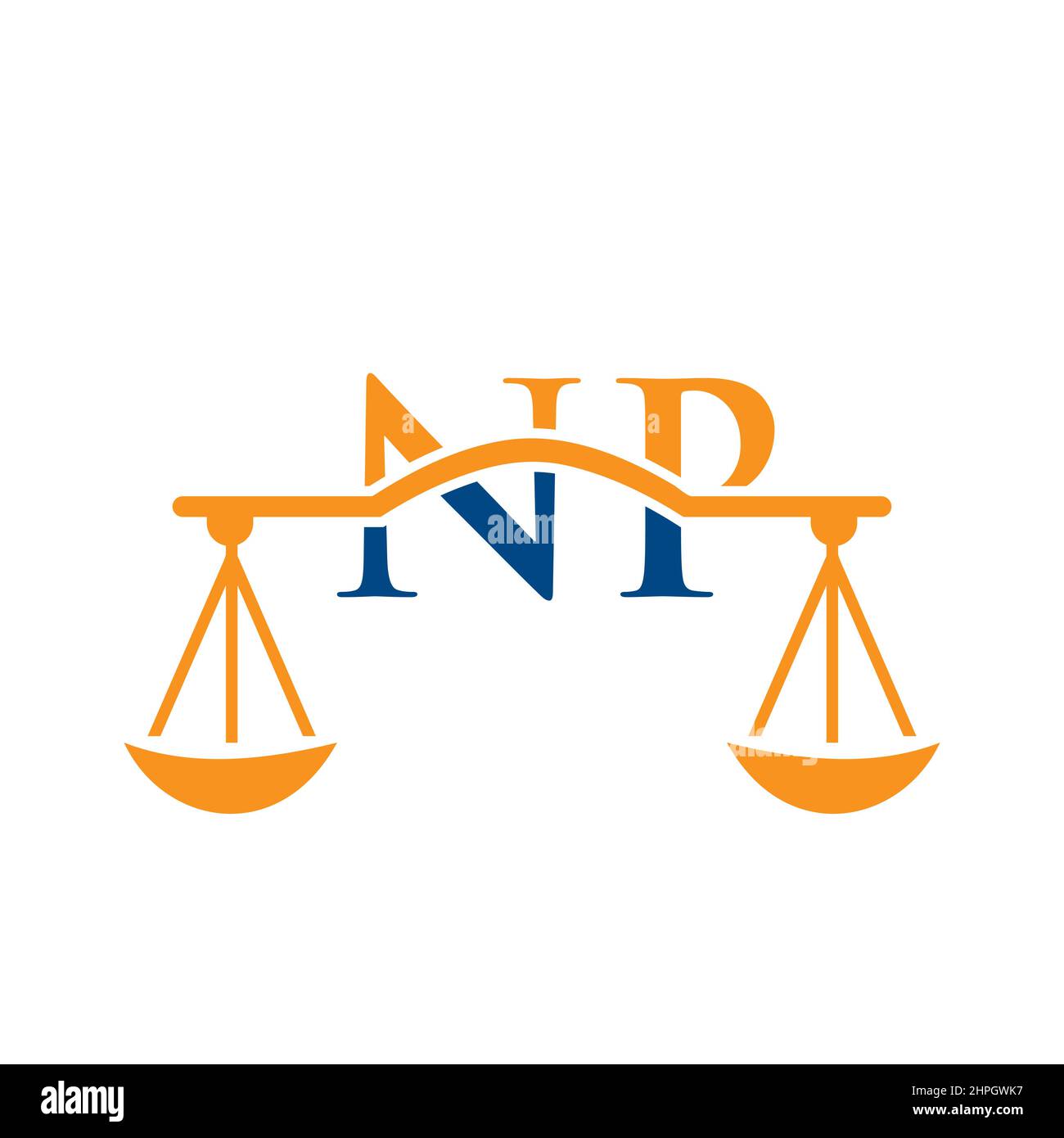 Law Firm Letter NP Logo Design. Lawyer, Law Attorney Lawyer Service ...