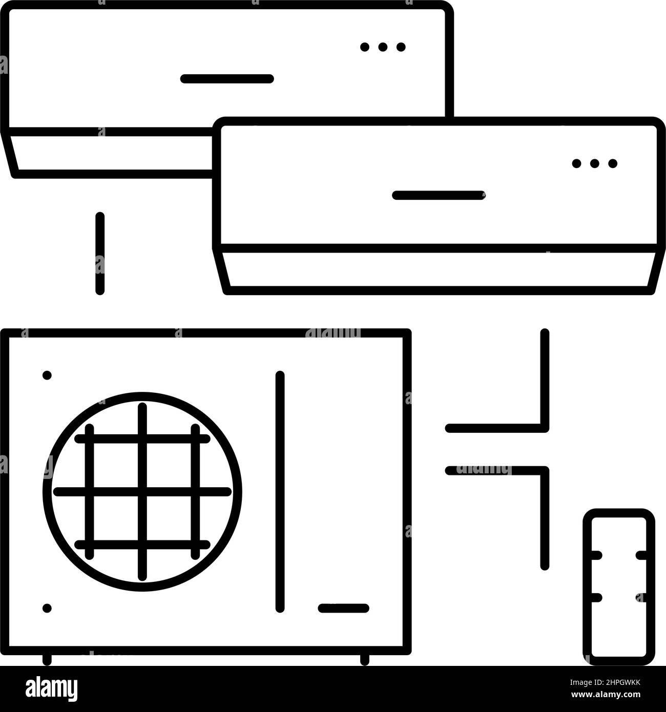 split system line icon vector illustration Stock Vector Image & Art - Alamy