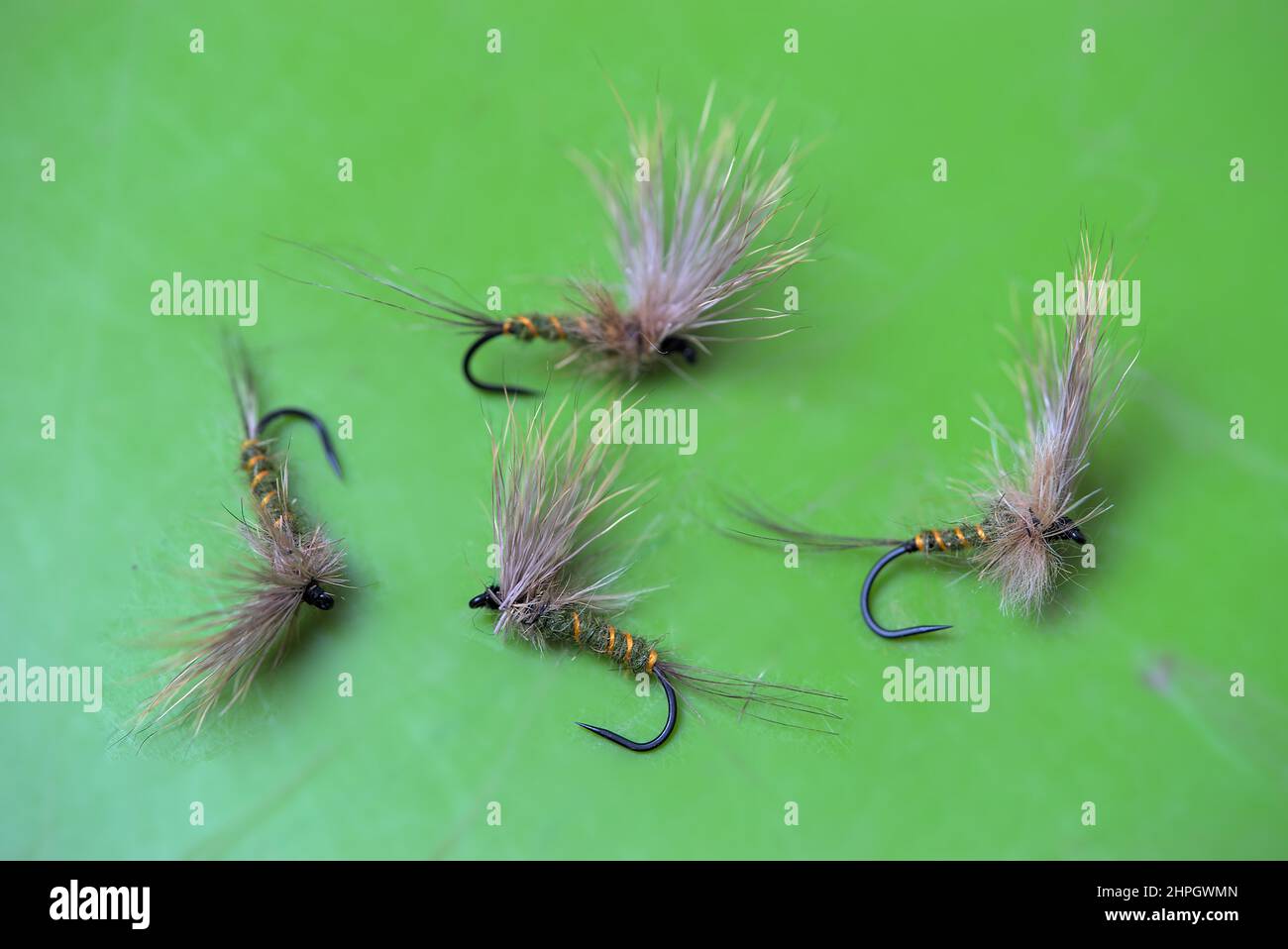 handmade fishing fly, fly tying Stock Photo - Alamy
