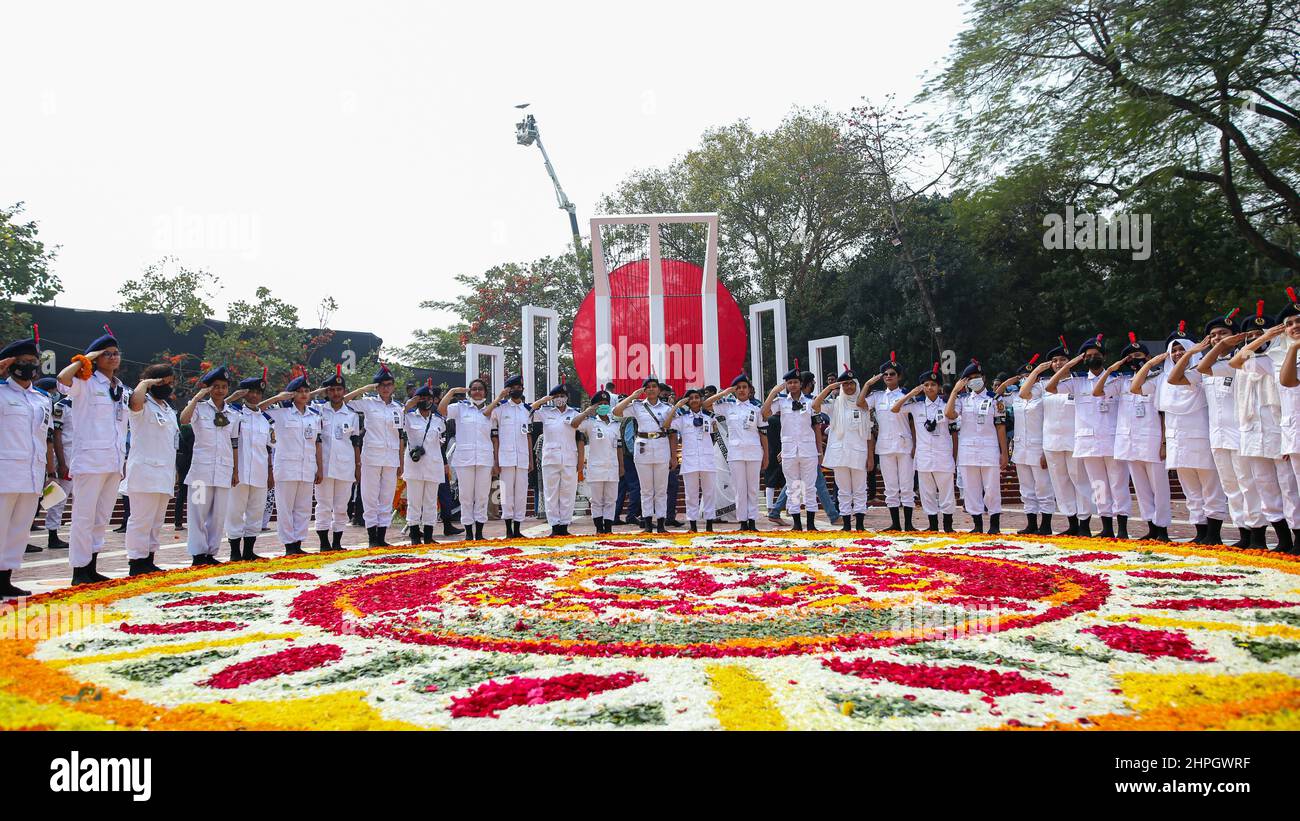 Dhaka, Dhaka, Bangladesh. 21st Feb, 2022. The supreme sacrifice of the ...