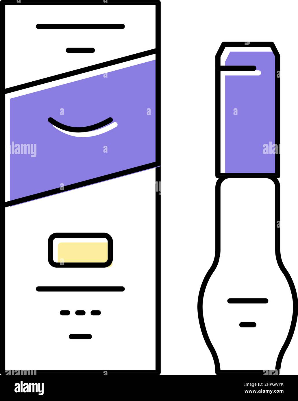 degreaser liquid for eyelashes color icon vector illustration Stock ...