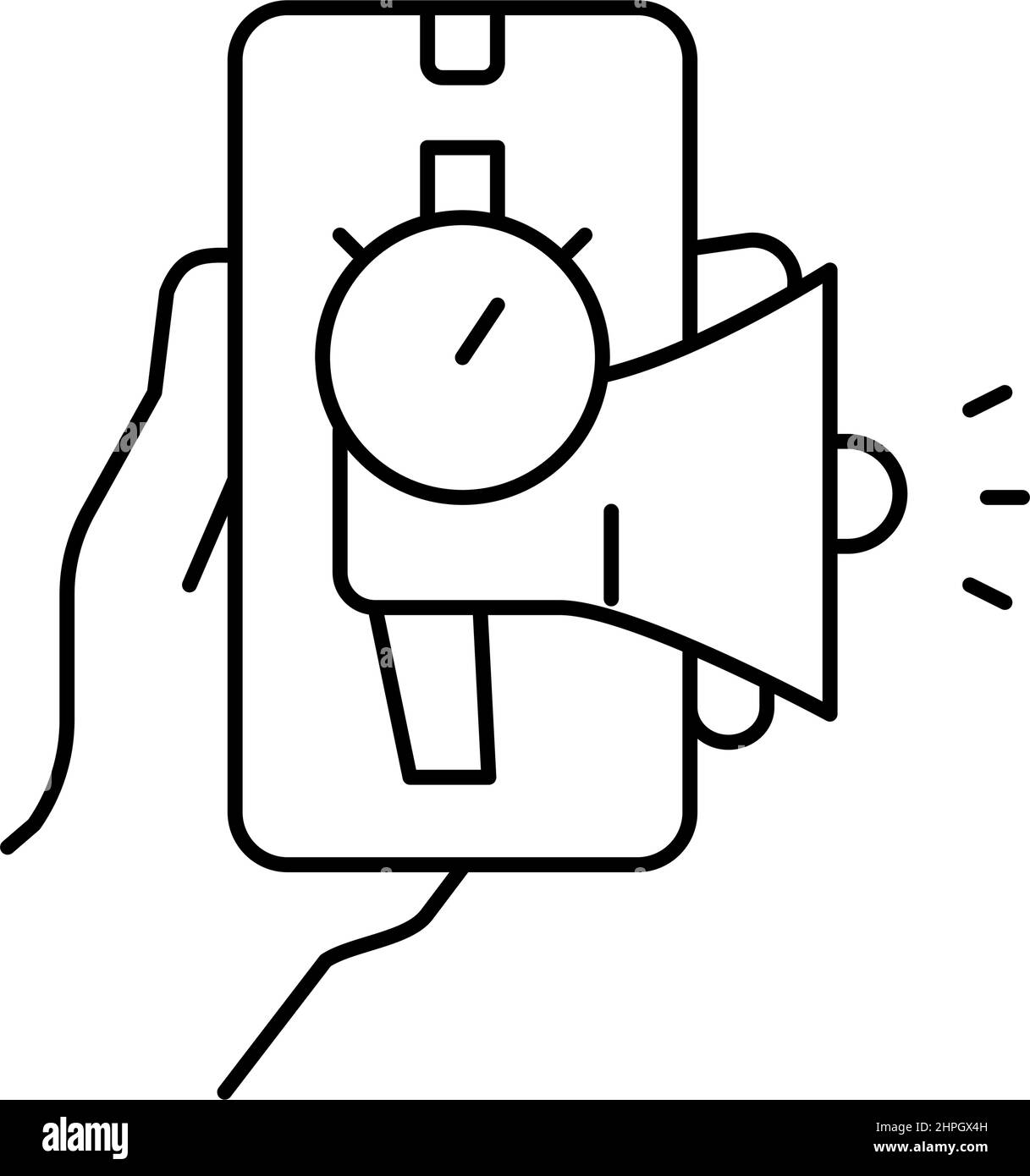 advertising ephemeral line icon vector illustration Stock Vector Image ...