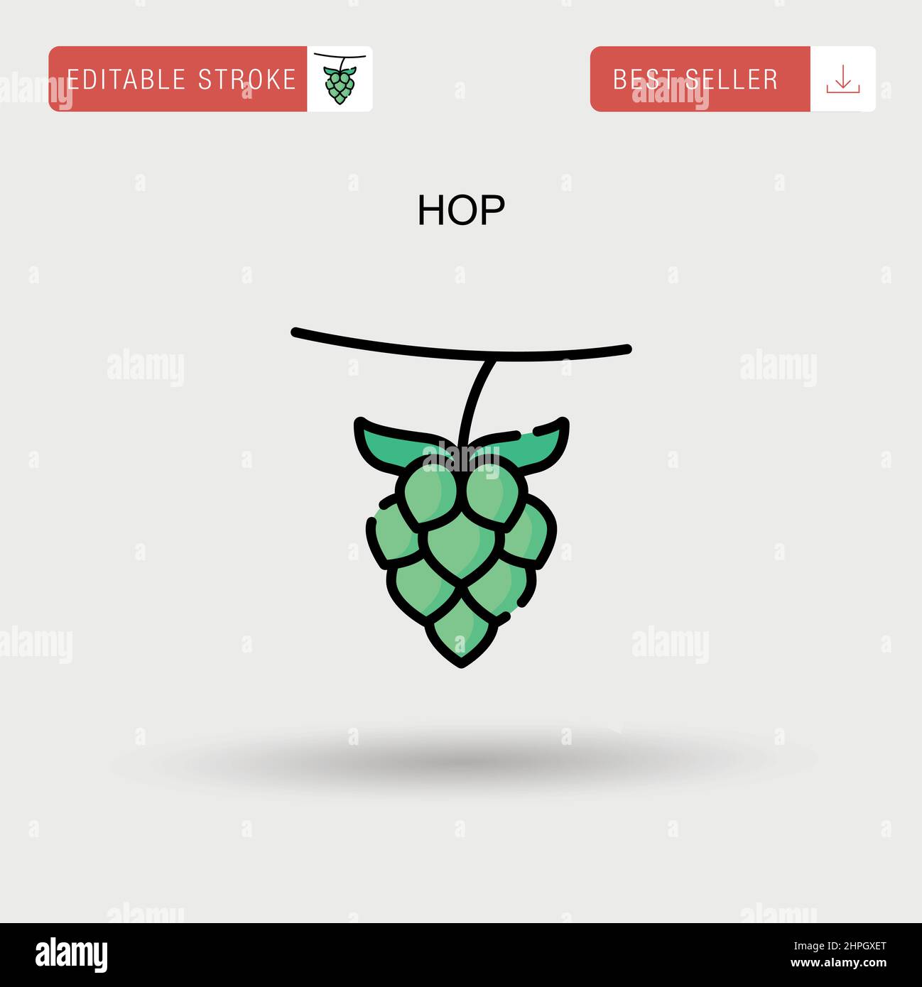 Hop Simple vector icon Stock Vector Image & Art - Alamy
