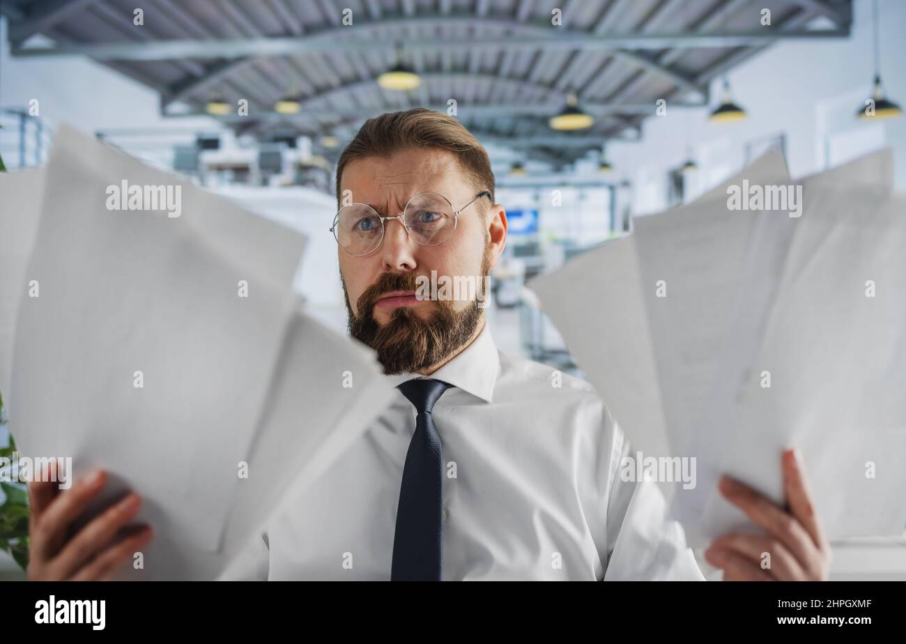 Frustrated paperwork hi-res stock photography and images - Alamy