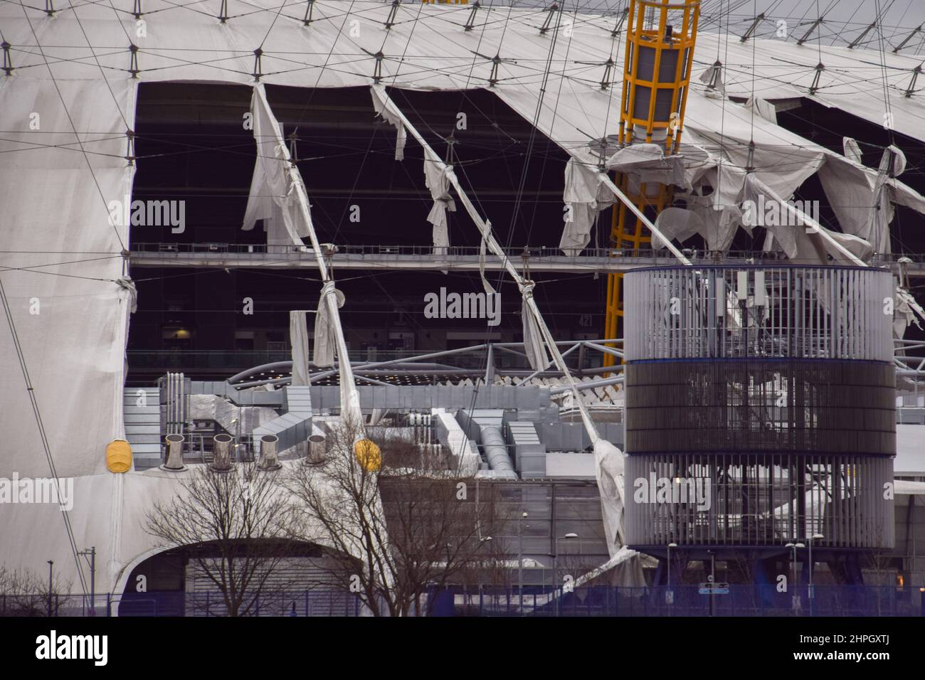 London, UK. 21st February 2022. Renovation work still hasn't begun on ...