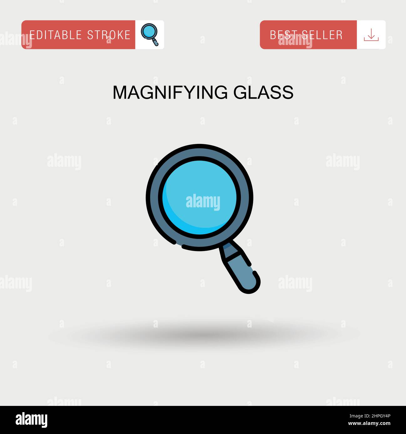 Magnifying glass document Stock Vector Images - Alamy