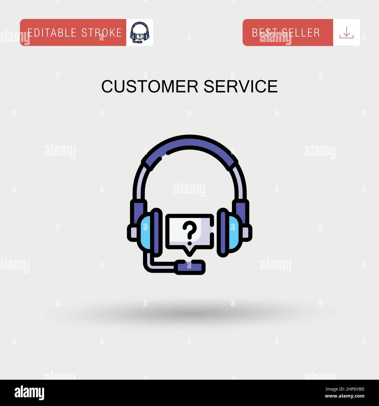 Customer service Simple vector icon Stock Vector Image & Art - Alamy