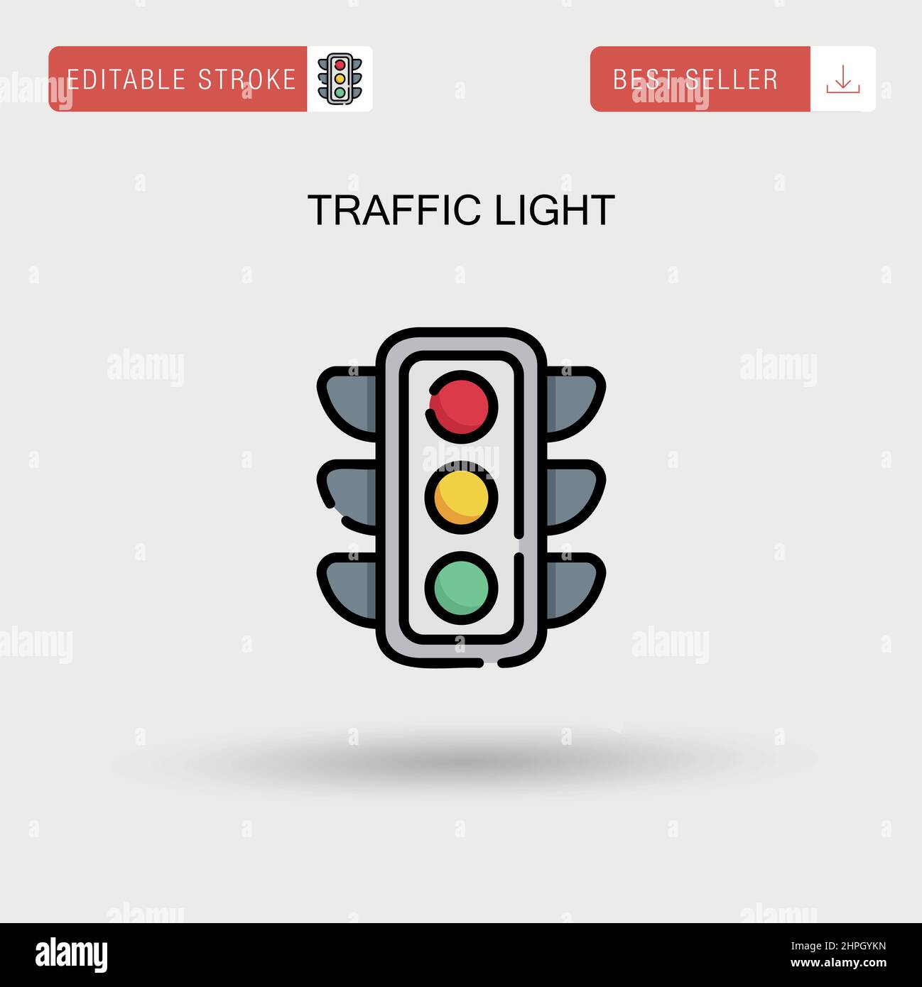 Traffic light icon hi-res stock photography and images - Alamy