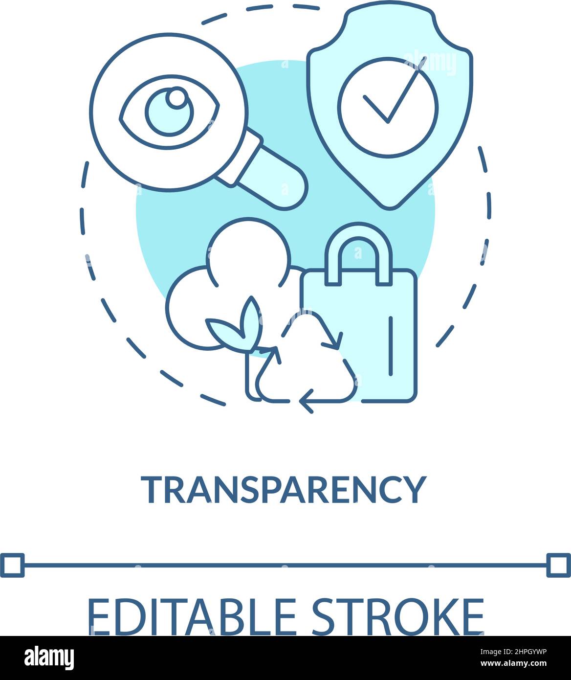 Transparency turquoise concept icon Stock Vector Image & Art - Alamy
