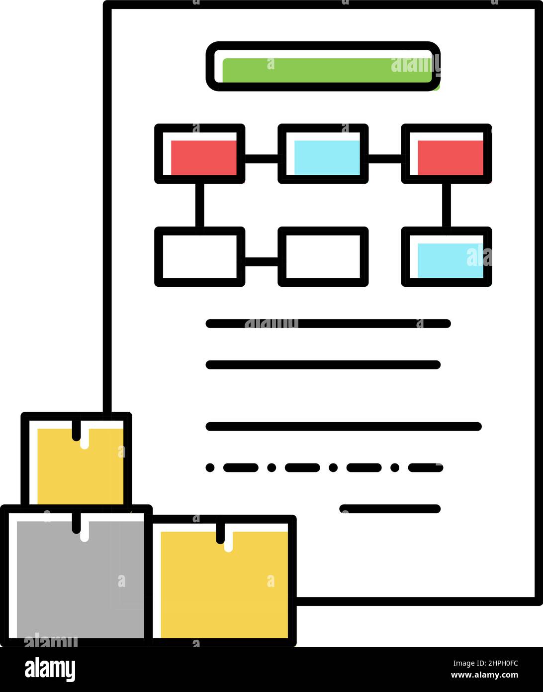 order management color icon vector illustration Stock Vector Image ...