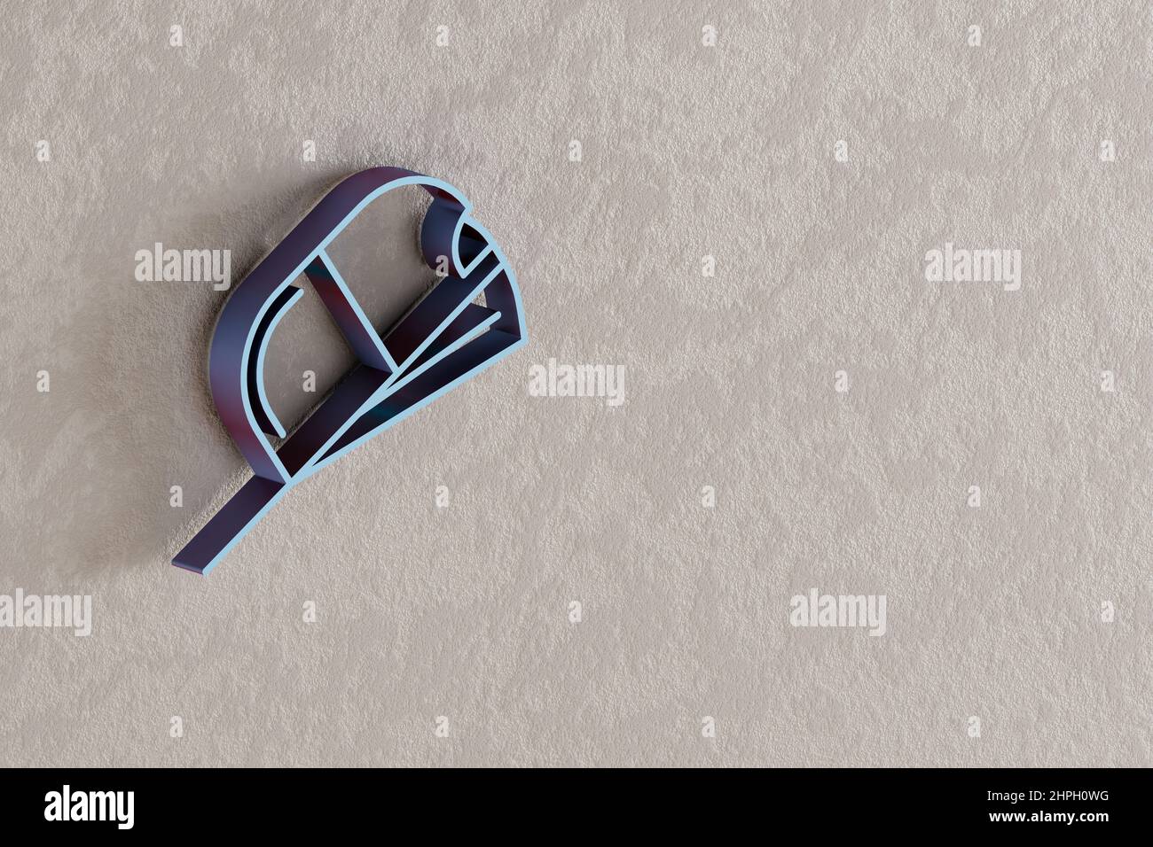 Rap Music icon. Beautiful Blue Rap Music symbol icons on wall bright ...