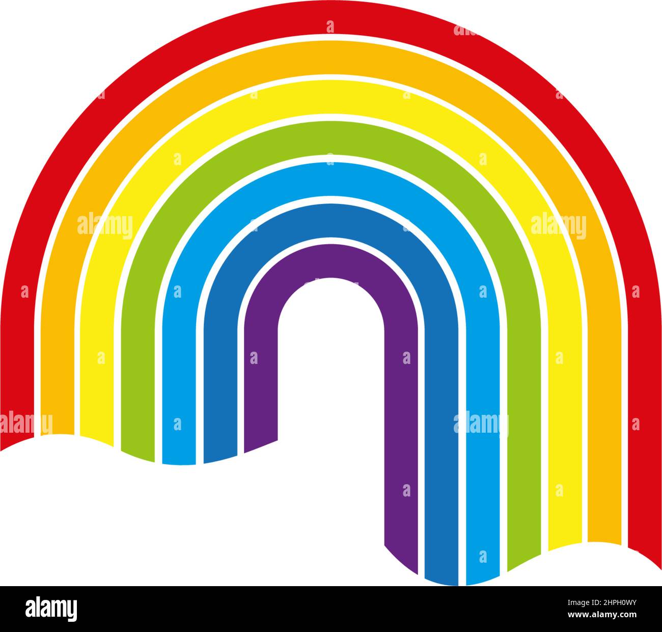 Rainbow icon logo design illustration template vector Stock Vector ...