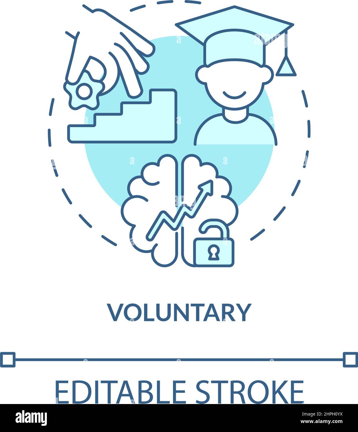 Voluntary education turquoise concept icon Stock Vector Image & Art - Alamy Voluntary education turquoise concept icon Stock Vector Image & Art - Alamy