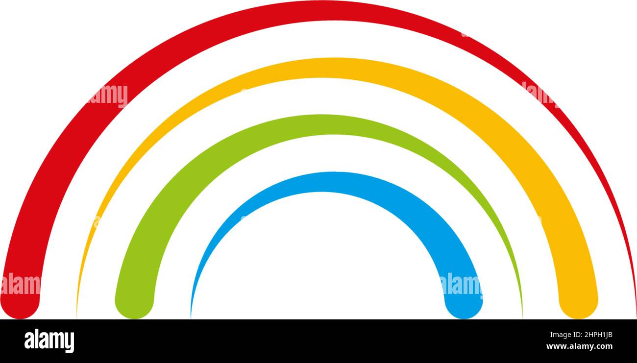 Rainbow icon logo design illustration template vector Stock Vector ...