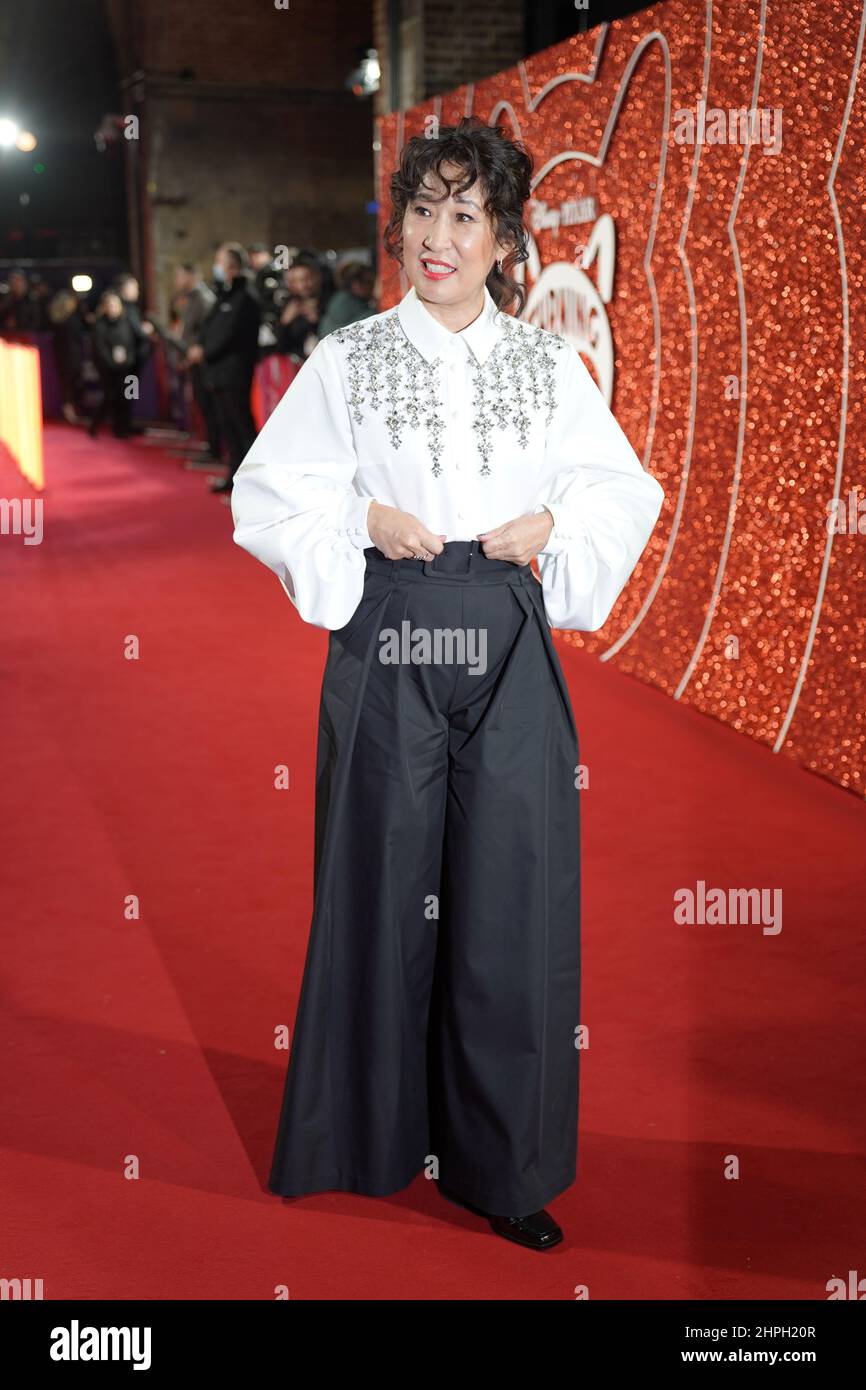 Sandra Oh arrives for the gala screening of Disney's Turning Red at ...