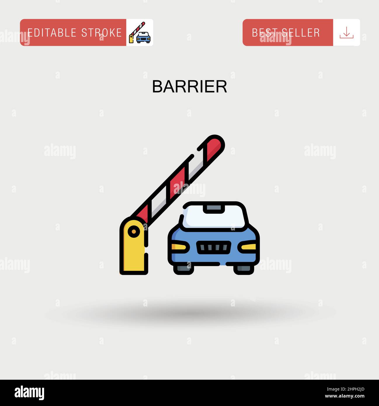 Barrier icon hi-res stock photography and images - Alamy