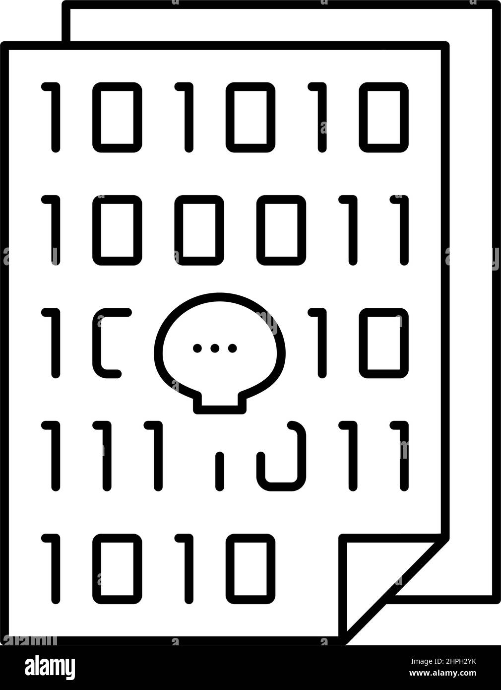 Software coding database vector code data Black and White Stock Photos ...