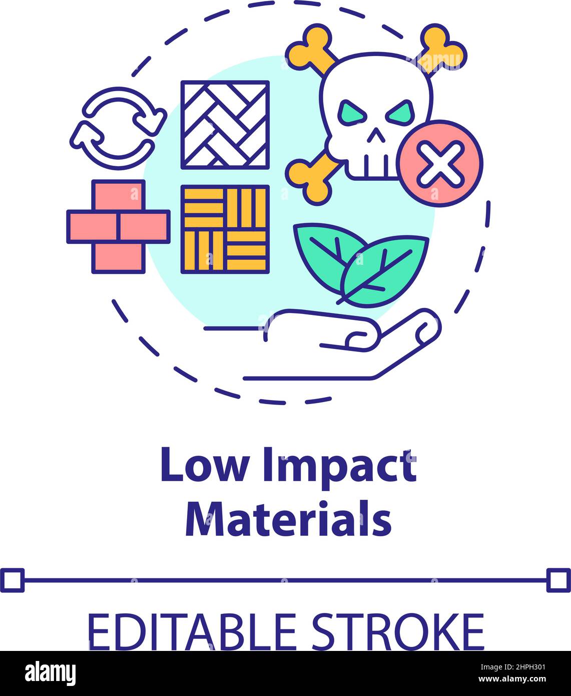 Low impact materials concept icon Stock Vector Image & Art - Alamy