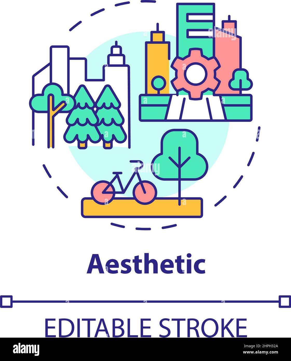 Aesthetic concept icon Stock Vector Image & Art - Alamy