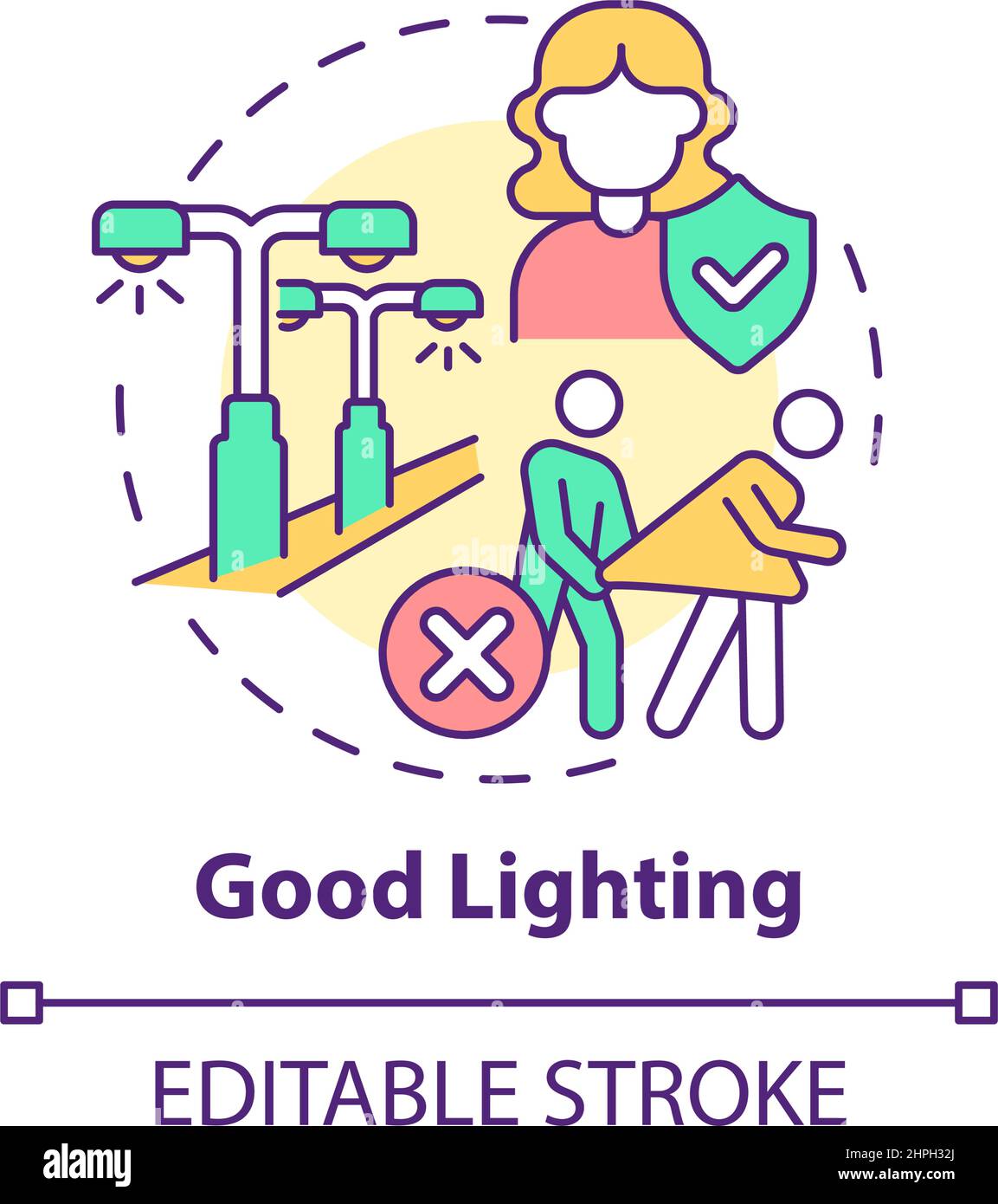 Good lighting concept icon Stock Vector Image & Art - Alamy